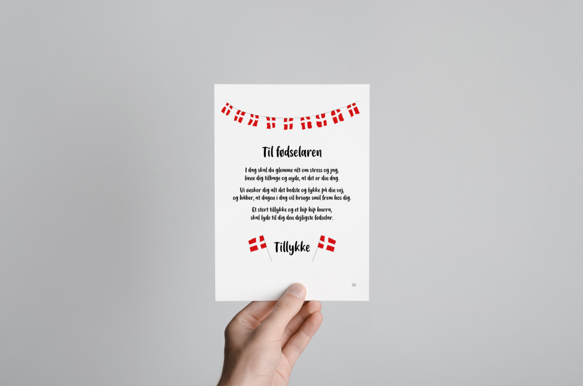 Til fødselaren A5 - A5 Kort (små plakater 15x21cm) - Smilia